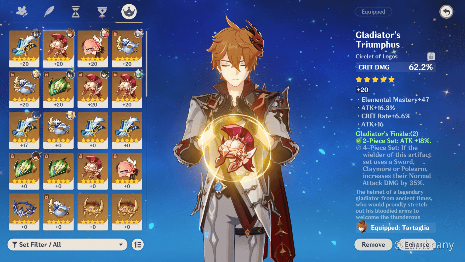 I am FINALLY content with Childe's artifacts Genshin Impact | HoYoLAB