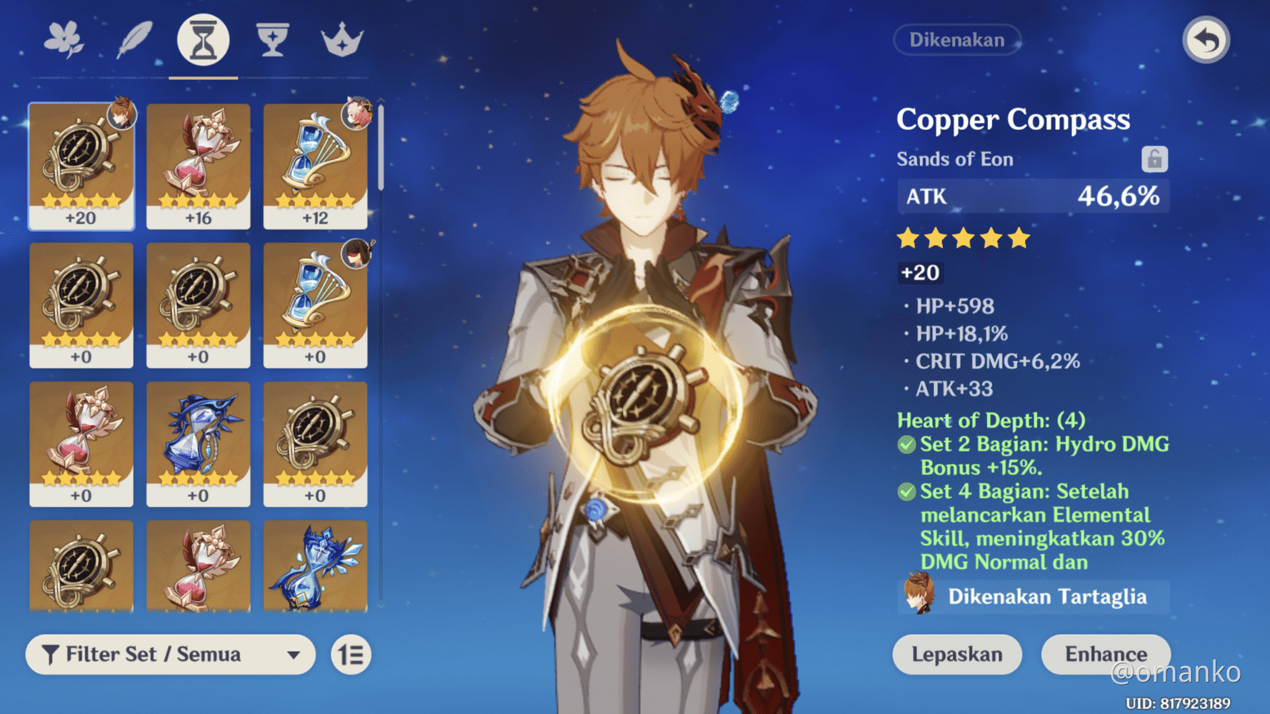 Fufu childe F2p aku blm waktunya menjadi lbh baik :( Genshin Impact ...