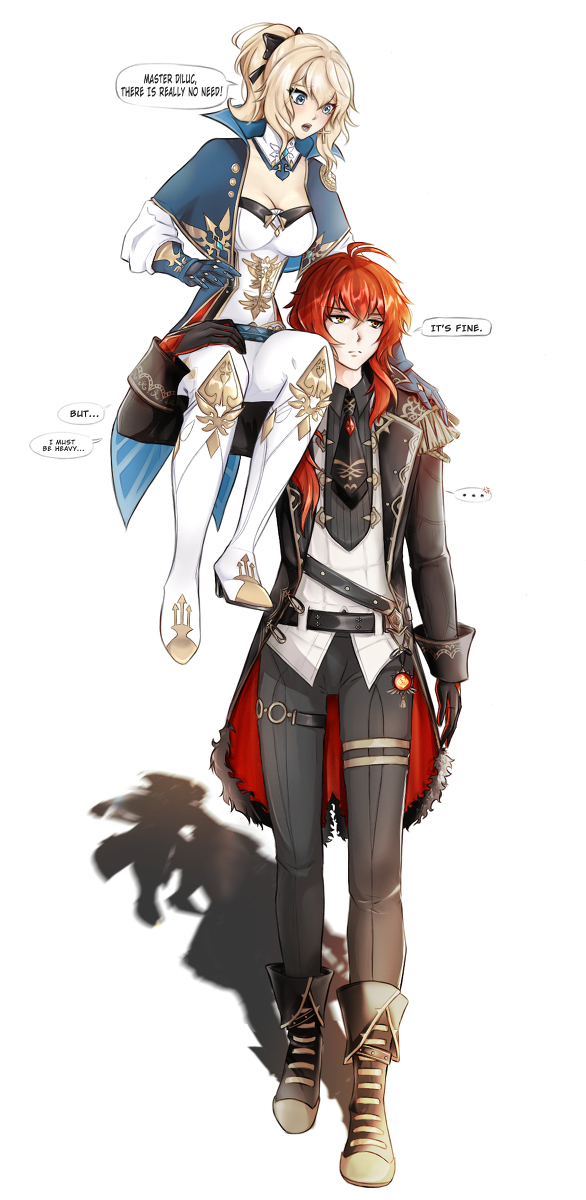 Fan art Diluc/jean Genshin Impact | HoYoLAB
