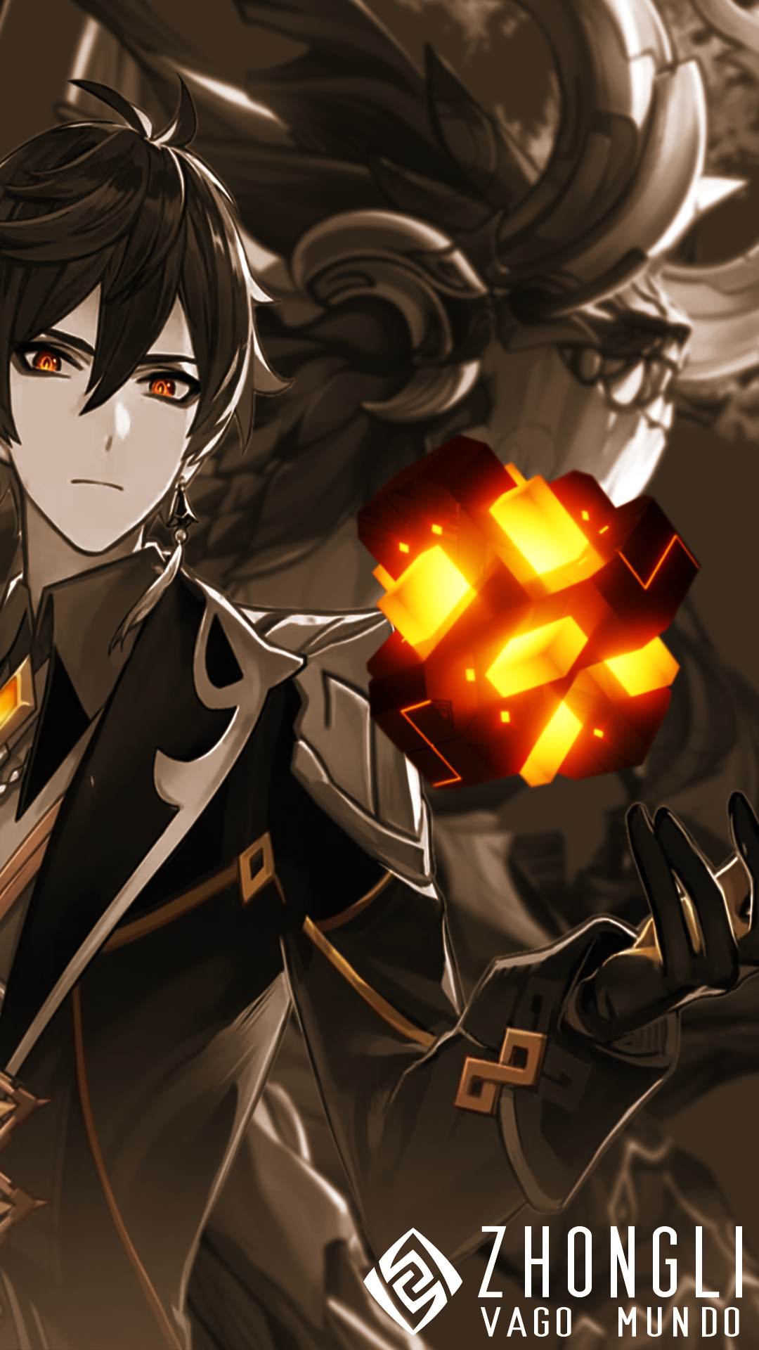 Zhongli "Vago Mundo" - Smartphone Wallpaper Genshin Impact | HoYoLAB