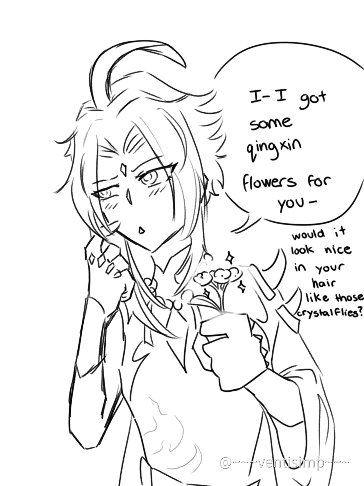 Xiao got some qingxin flowers for you Genshin Impact | HoYoLAB