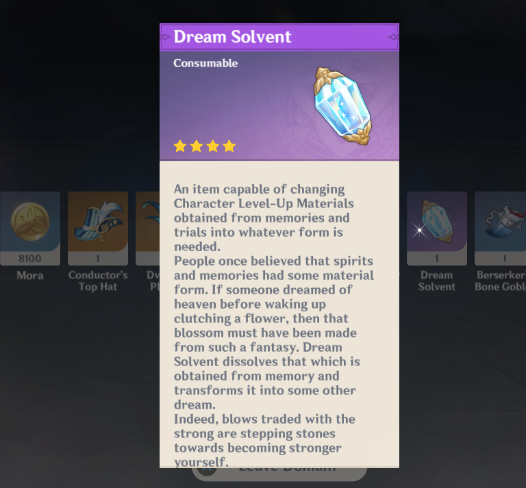 Dream solvent Genshin Impact | HoYoLAB