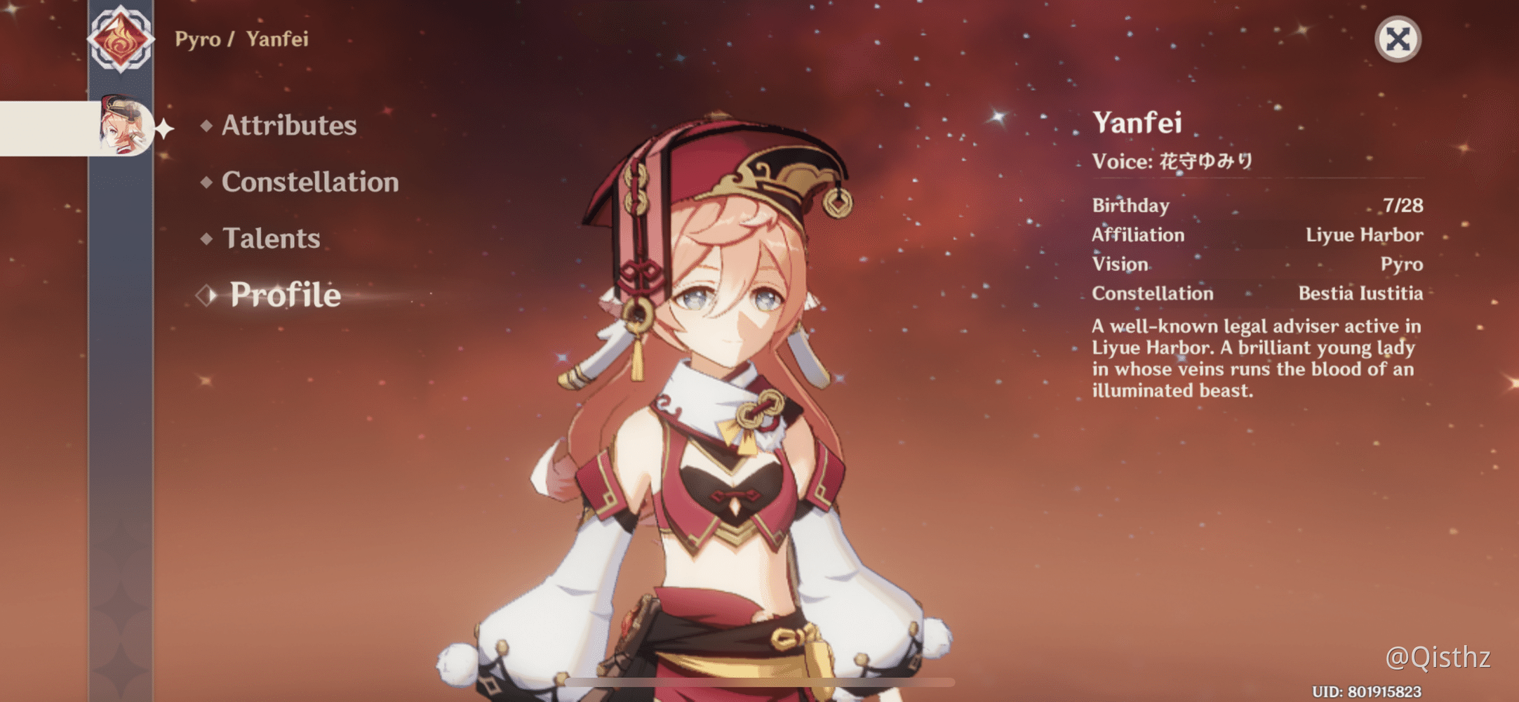 Yanfei sweetie worthy Pyro! Genshin Impact | HoYoLAB