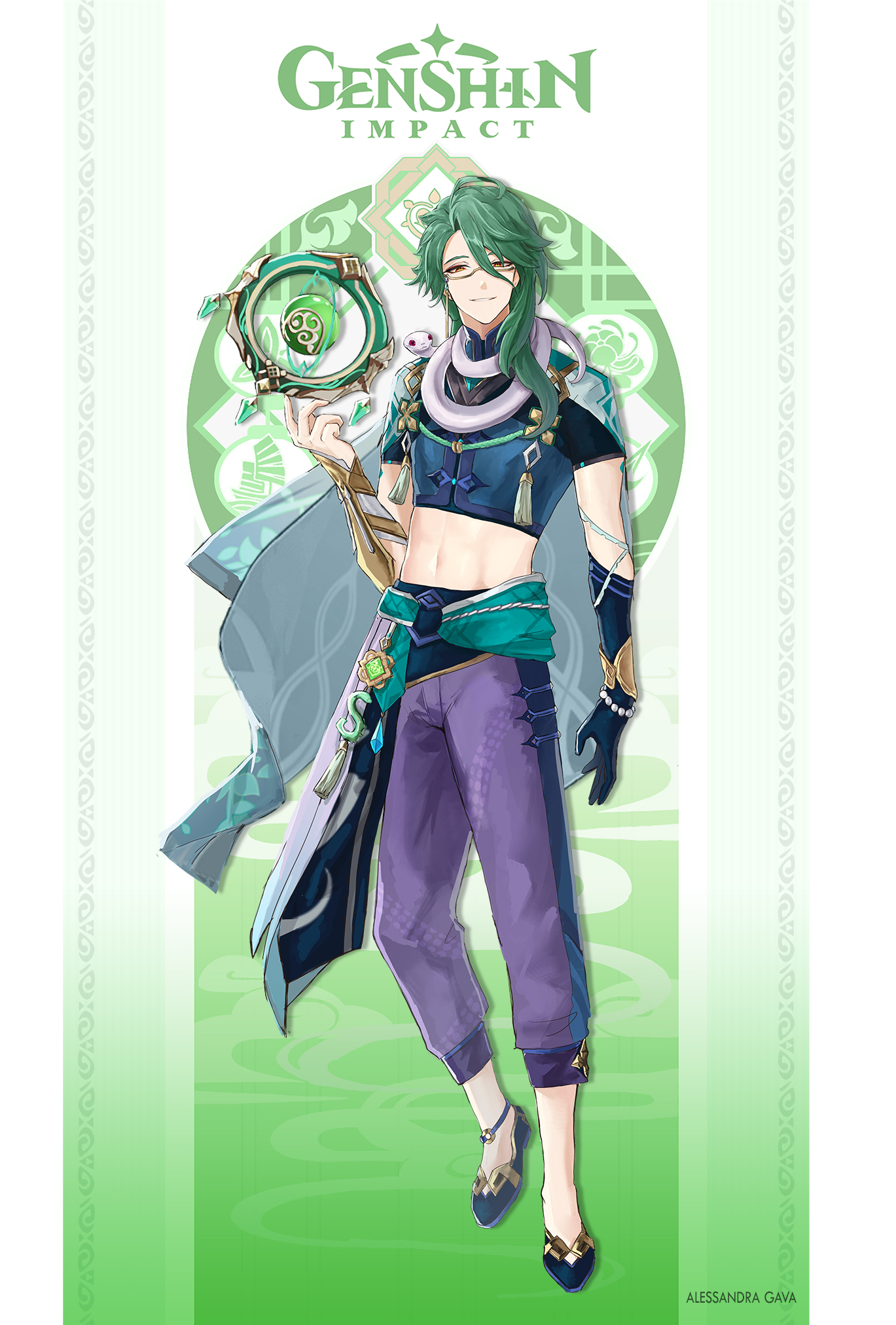 Baizhu fanart, I release baizhu by myself Genshin Impact | HoYoLAB