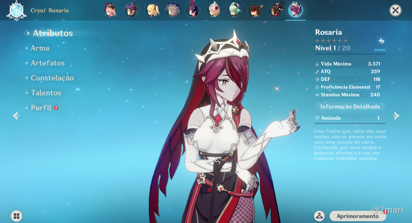 rosaria Genshin Impact | HoYoLAB