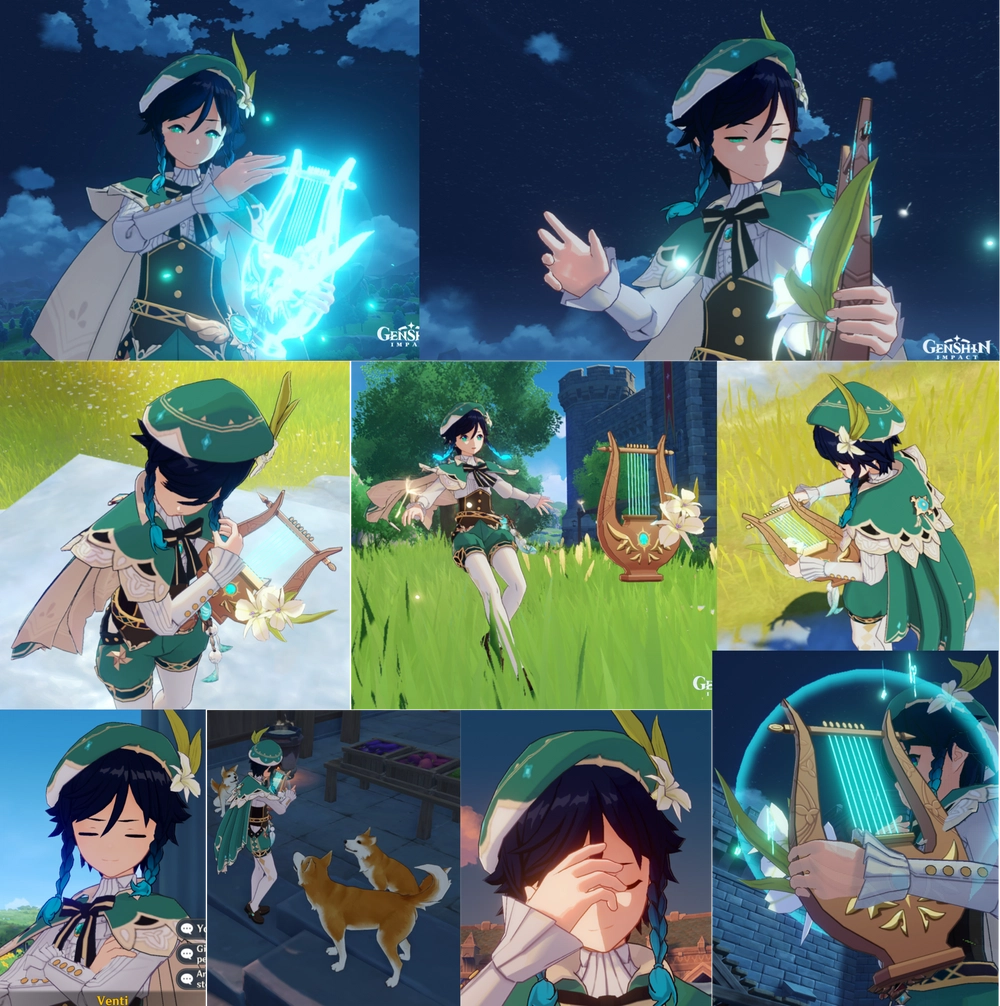 Venti reference for art Genshin Impact | HoYoLAB