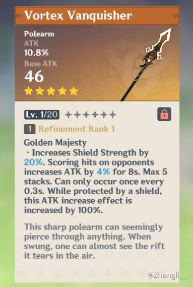 With Tenacity of the Millelith's whole party shield strength increase ...