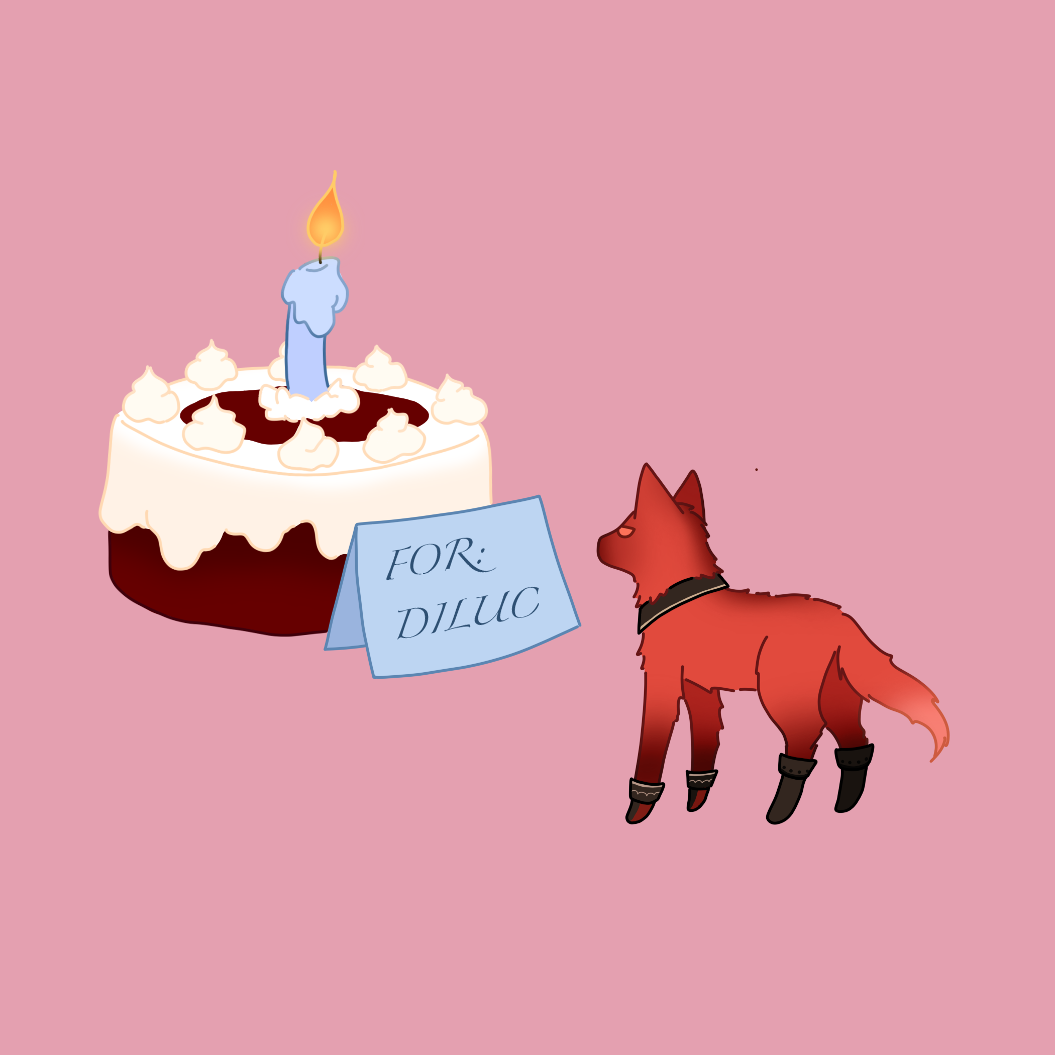 Birthday Cake for Diluc Genshin Impact | HoYoLAB