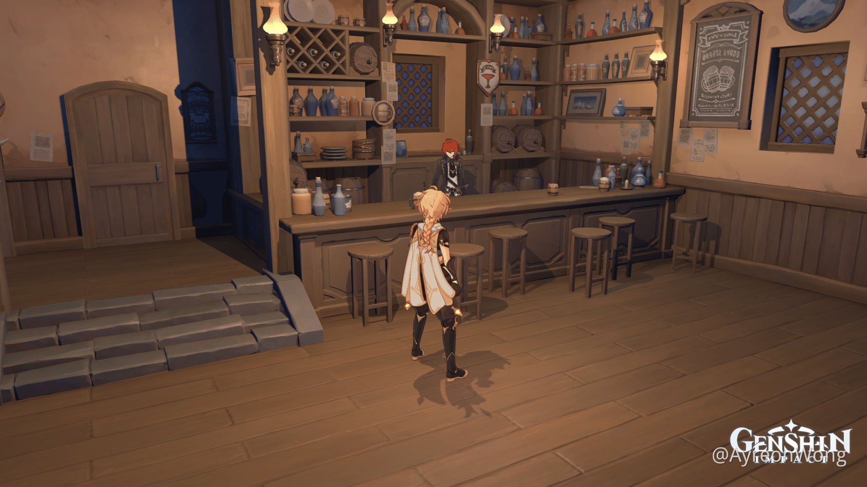 What actually happened if Diluc as a bartender: Genshin Impact | HoYoLAB