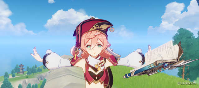 yanfei sticks her tongue out after attacks Genshin Impact | HoYoLAB