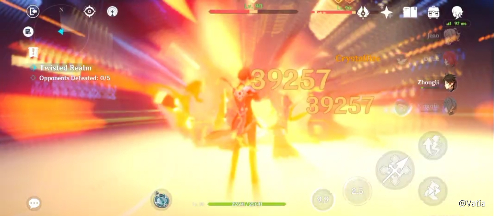 (Zhongli burst damage comparison) 2pc Archaic petra-2pc Noblesse vs 4pc ...