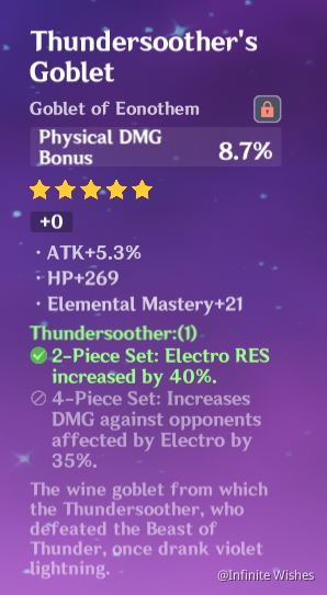 Help on Goblet selection for Fishcl. Genshin Impact | HoYoLAB