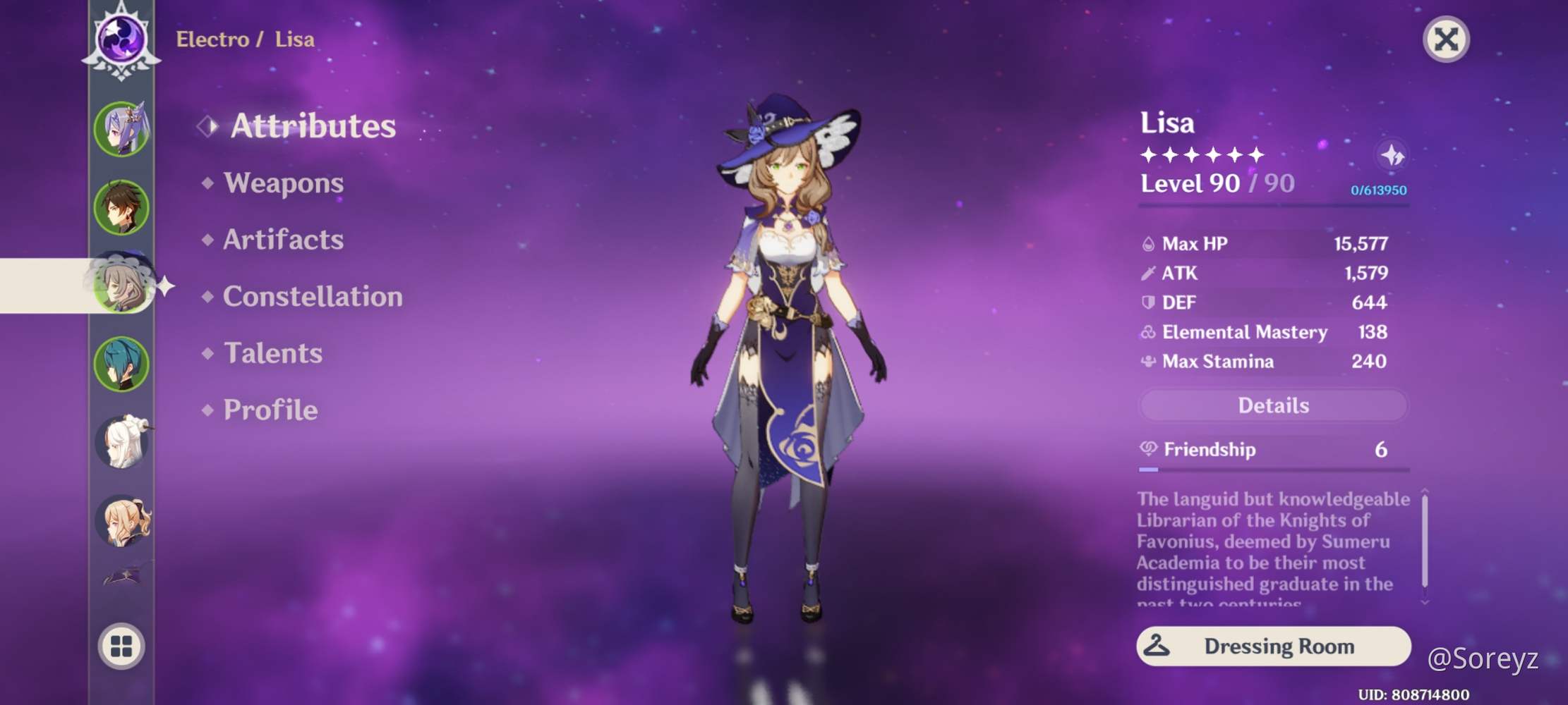 My best Lisa build Genshin Impact | HoYoLAB