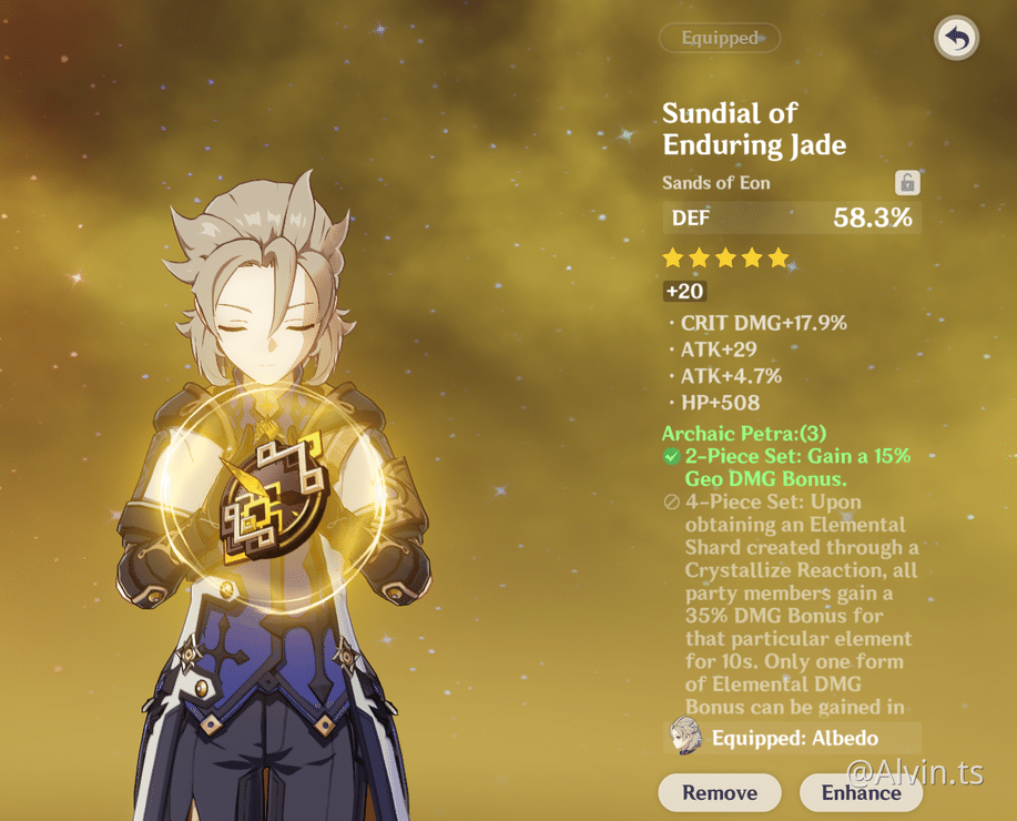 ALBEDO SUB DPS BUILD ( easy too farm but strong for support), BEST FOR ...