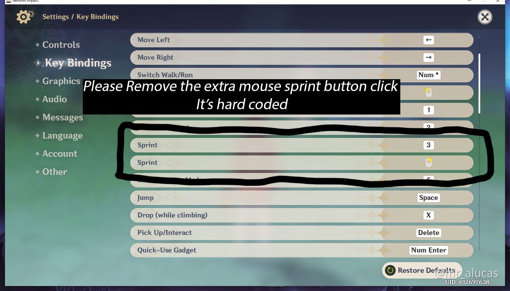Keyboard and mouse controls Genshin Impact | HoYoLAB