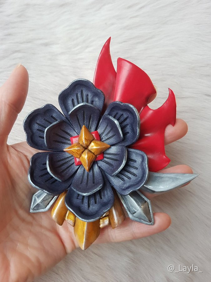 Handgemachtes - Bloodstained Flower of Iron / Flower of Life Genshin ...