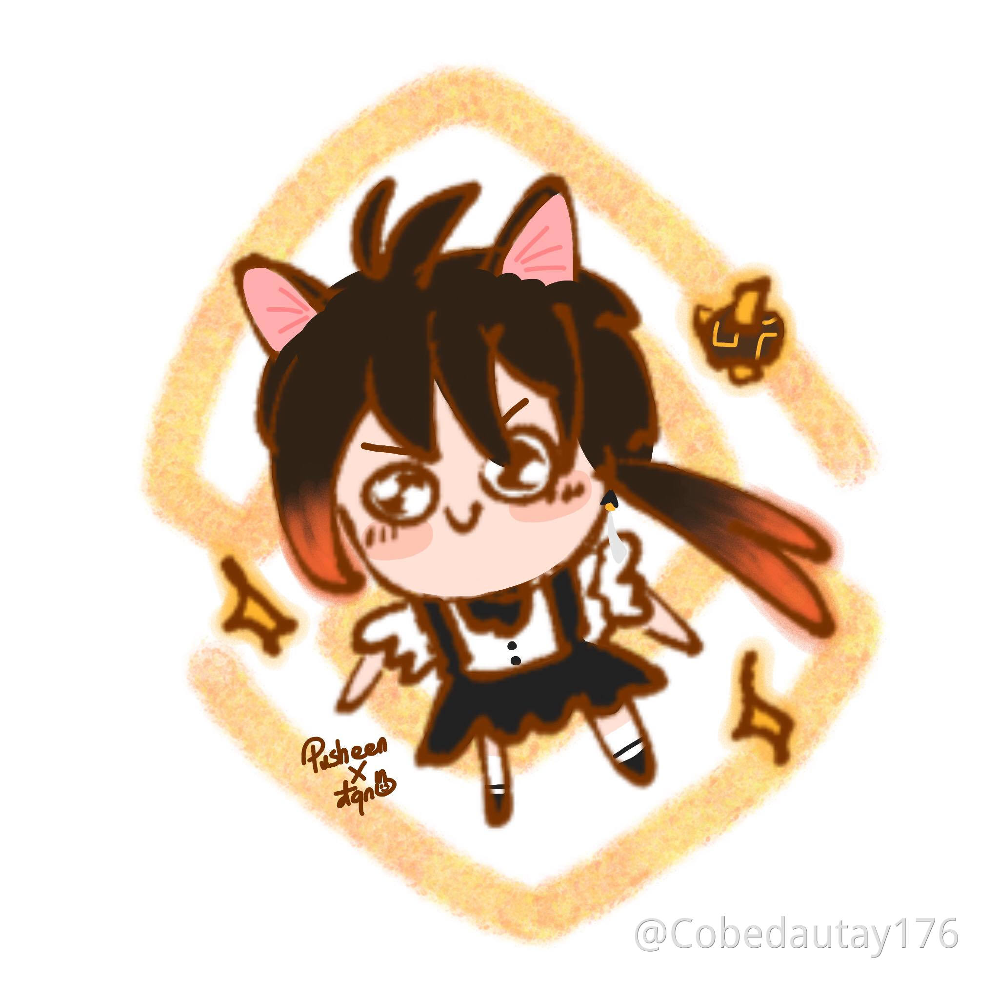 Chibi Cat Maid Zhongli Genshin Impact | HoYoLAB