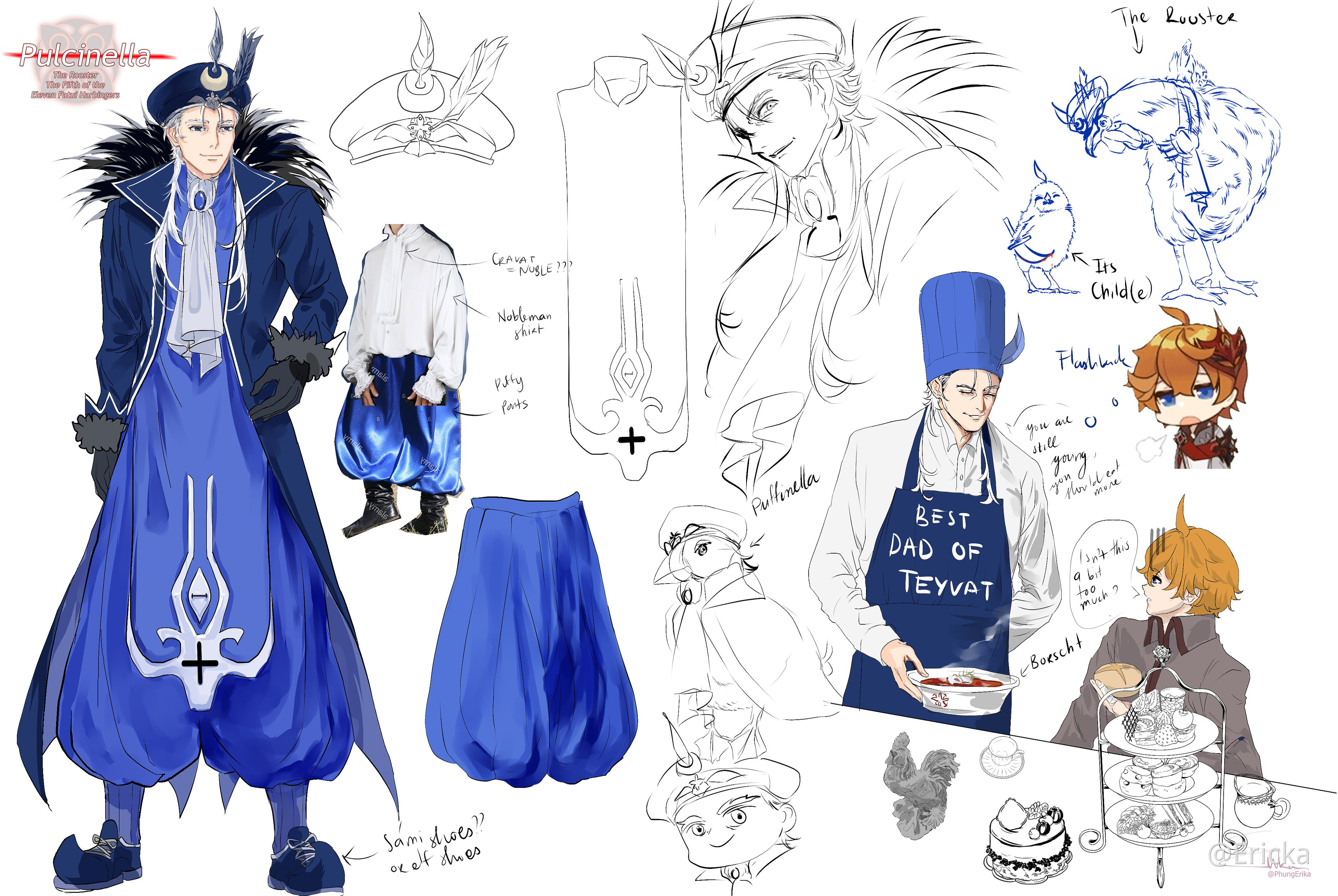 Pulcinella concept art Genshin Impact | HoYoLAB