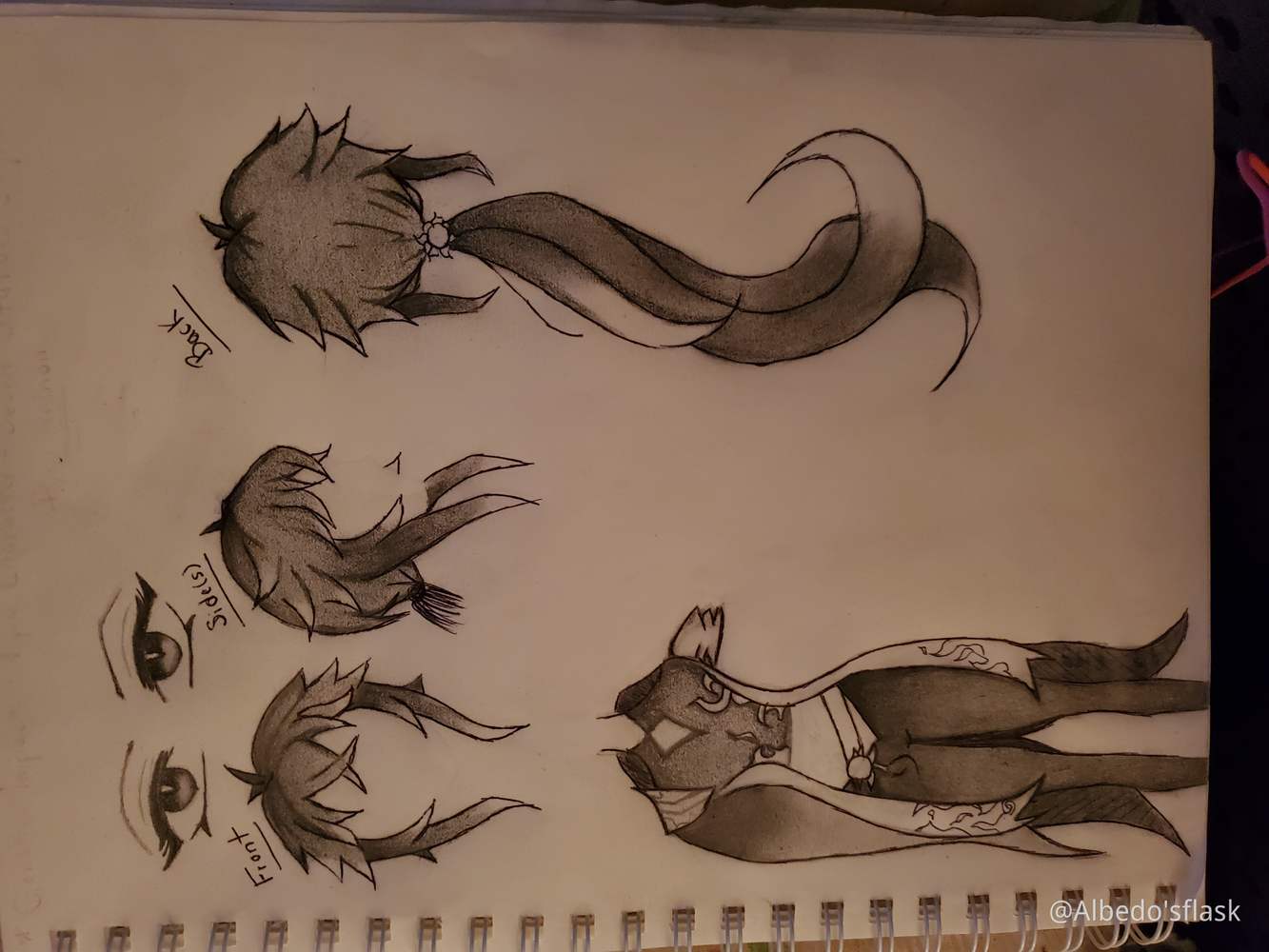 Rough sketch of Pyro Archon Genshin Impact | HoYoLAB