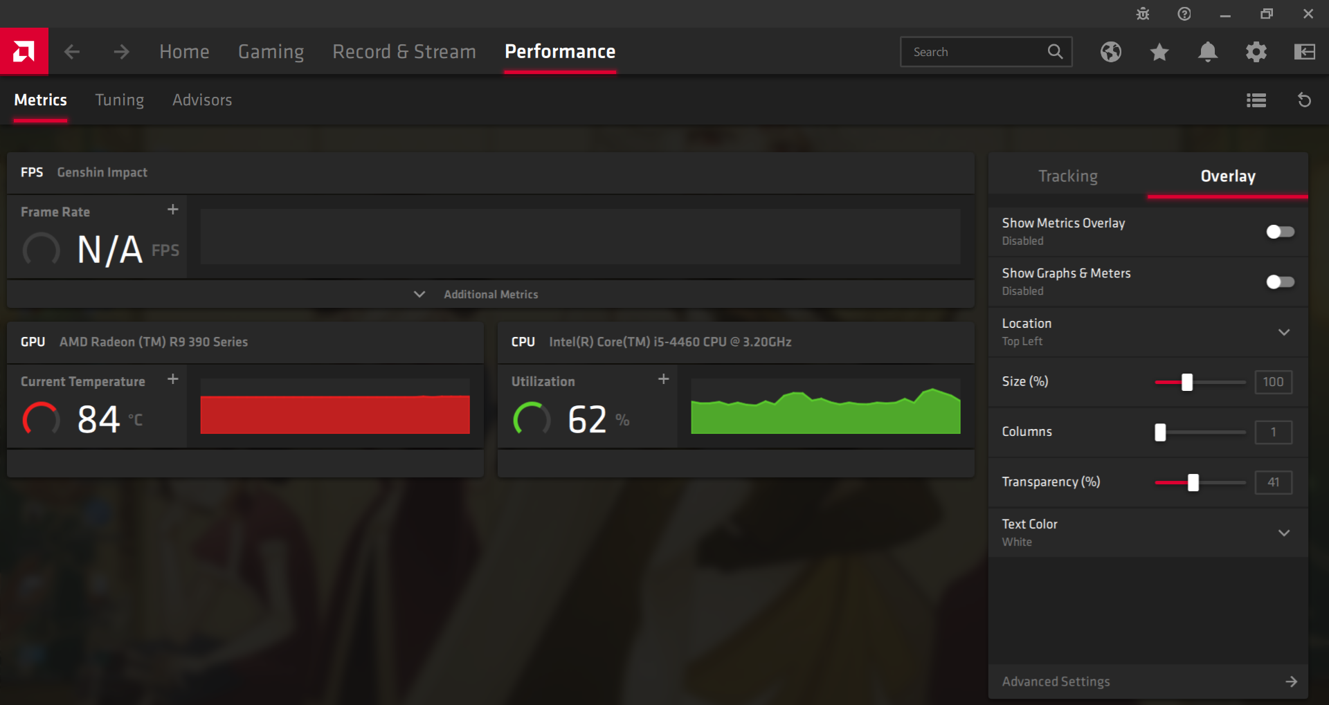Are overlays allowed, like official GPU ones like AMD or Nvidia ...