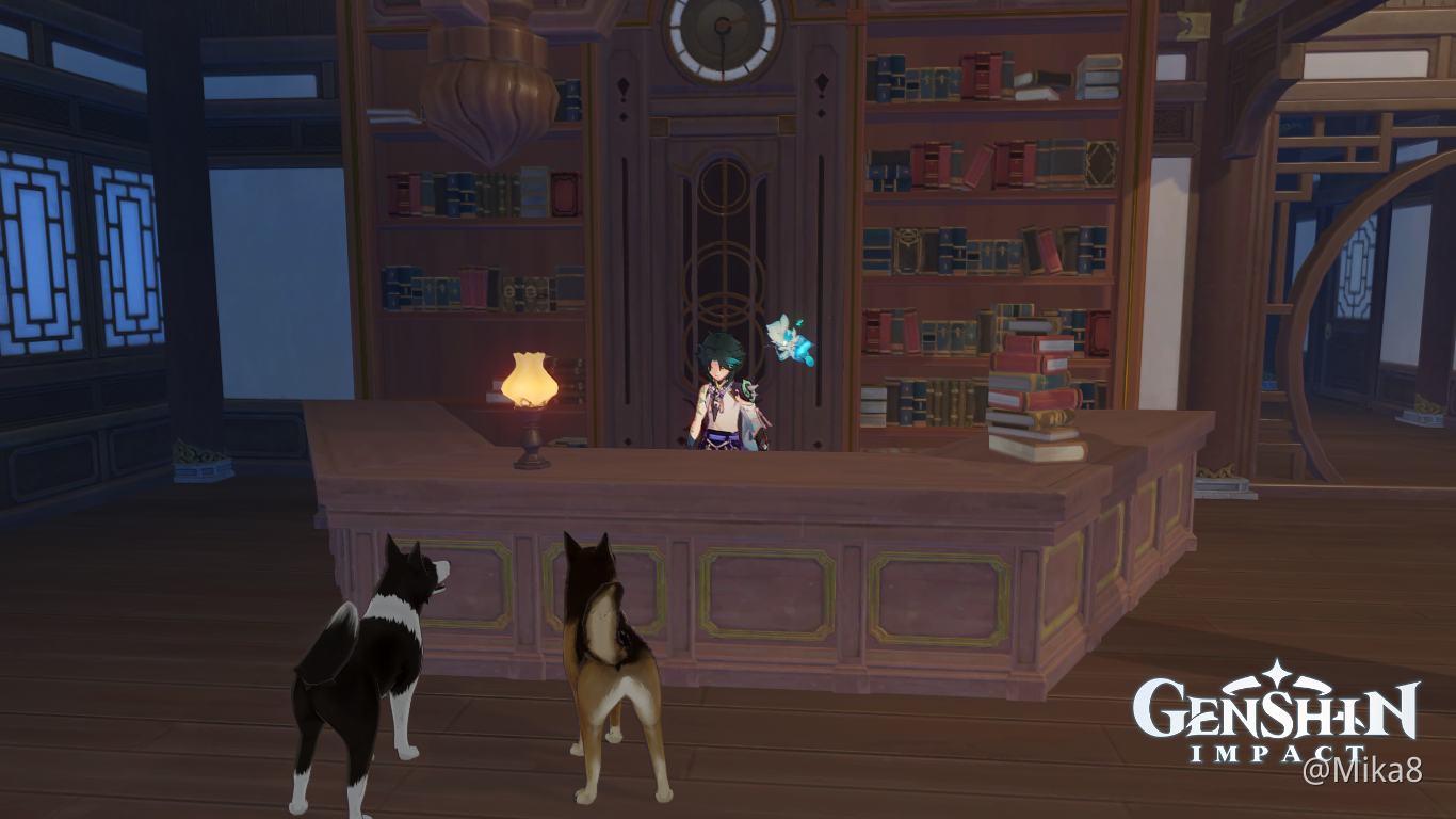 Xiao becomes receptionist Genshin Impact | HoYoLAB