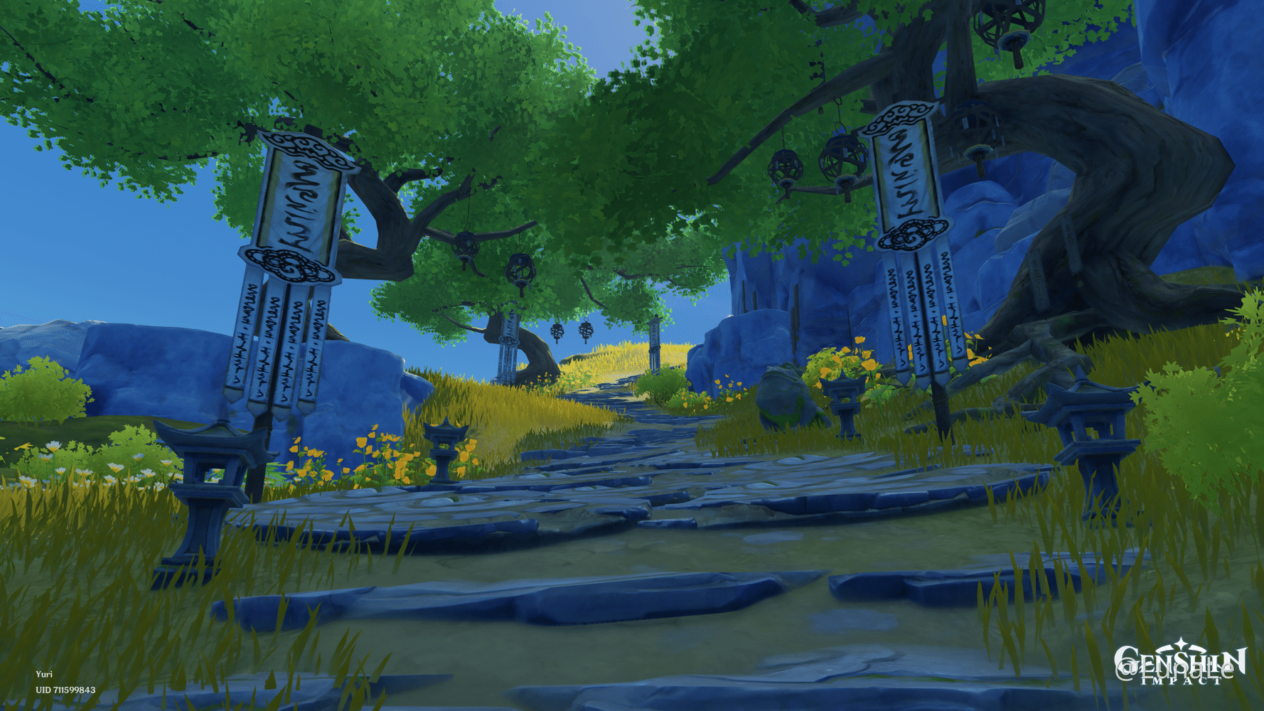These stairs look like they will go on forever (´ `) Genshin Impact ...