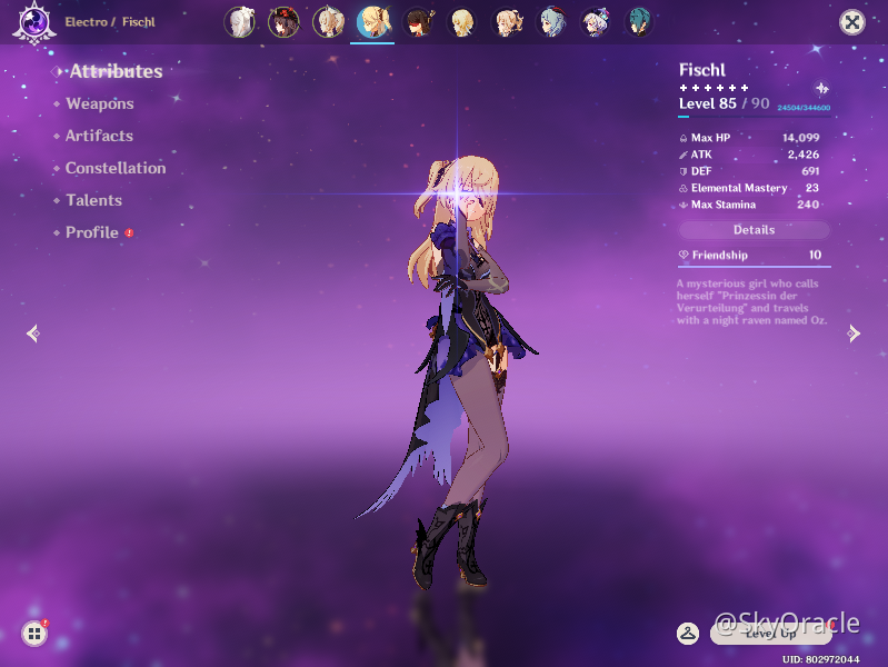 I just completed my Fischl build!! Genshin Impact | HoYoLAB