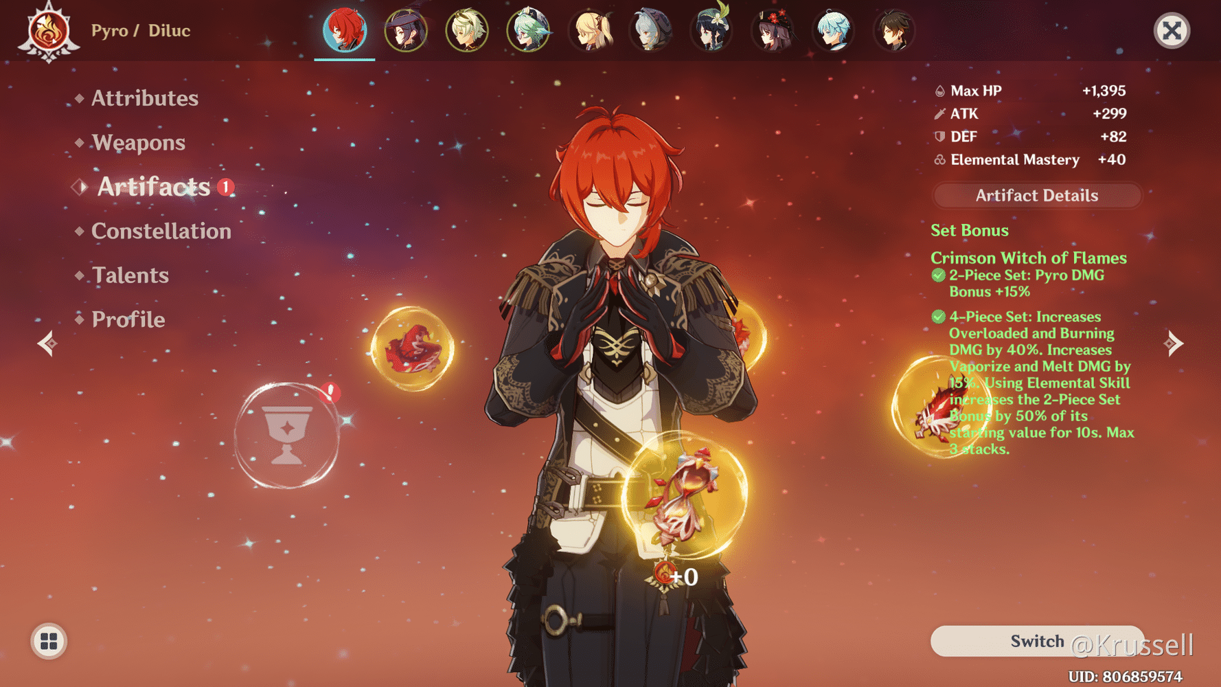 Hi everyone. So recently i got Diluc from a standard banner so i have a ...