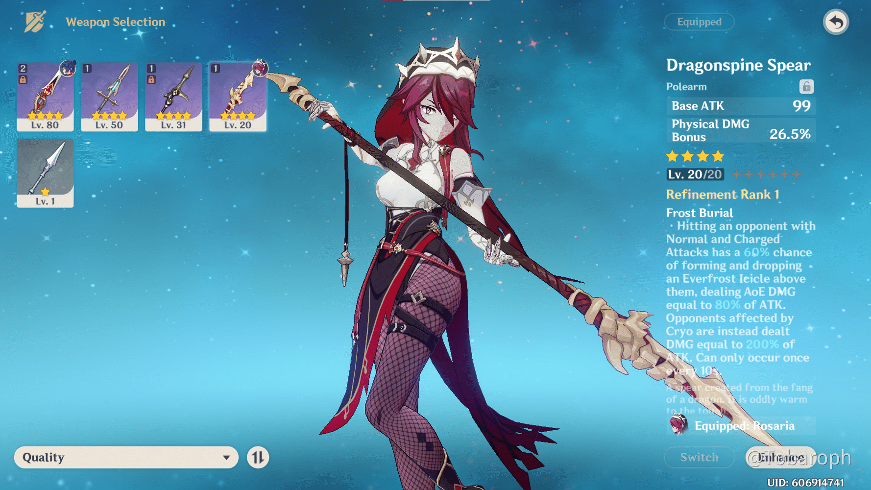 I just got Rosaria Standard Banner!!! First New Character in 2 months ...