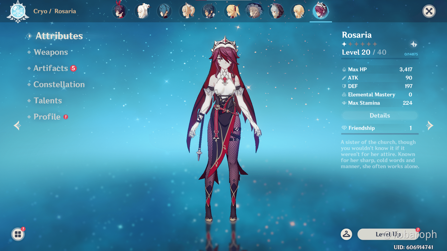 I just got Rosaria Standard Banner!!! First New Character in 2 months ...