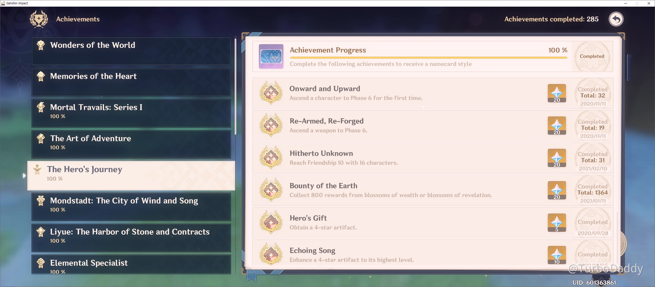 i got all 31 character's name cards. Genshin Impact | HoYoLAB