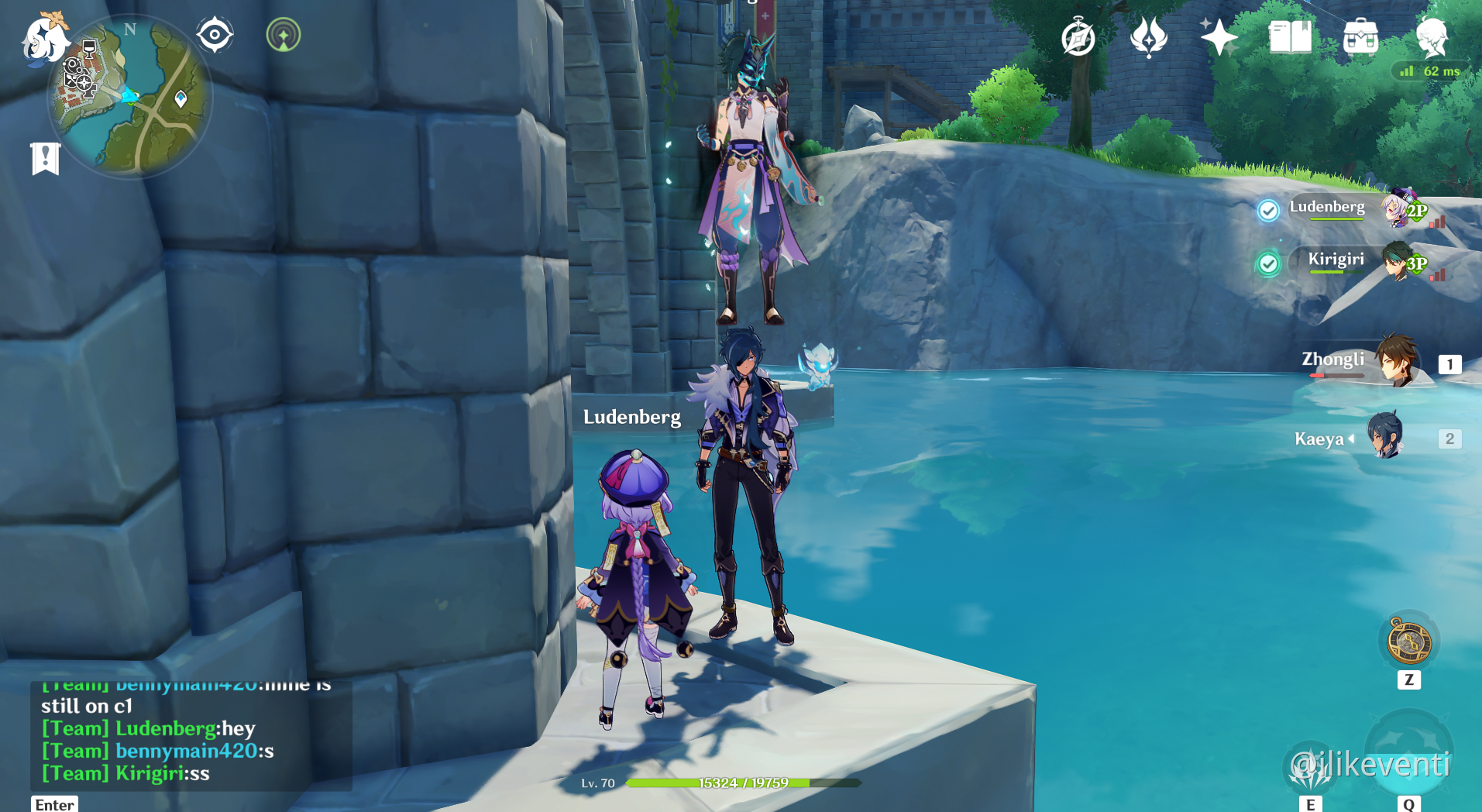 xiao why are standing on kaeyas head?.. Genshin Impact | HoYoLAB
