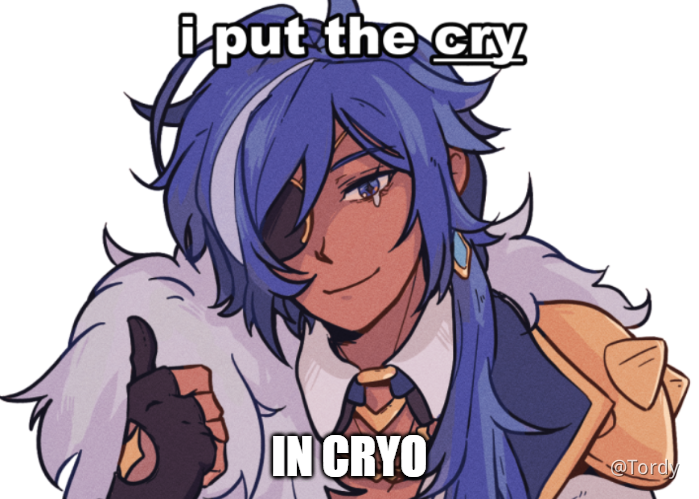 Cryo = cry Genshin Impact | HoYoLAB