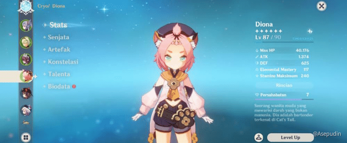 [Build shield diona] Genshin Impact | HoYoLAB