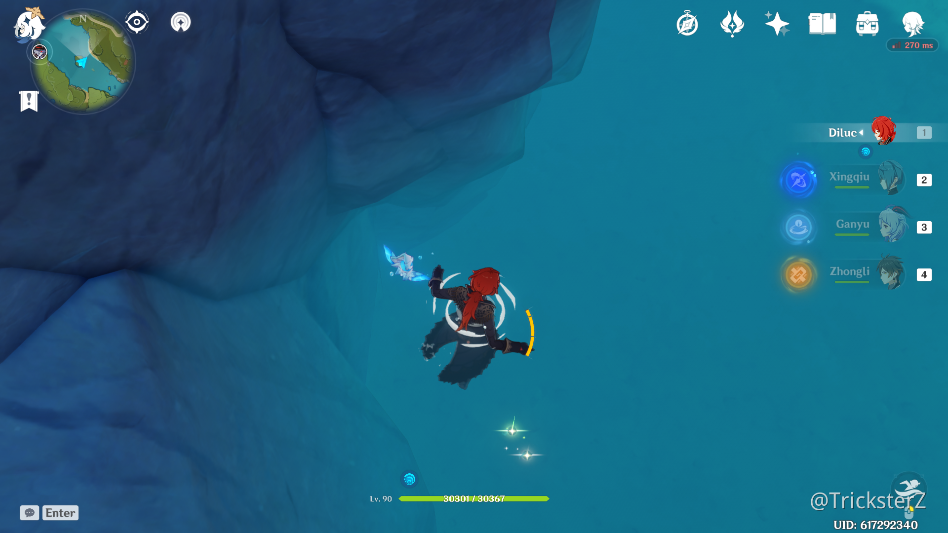 Oh great!! just need to dive underwater! oh wait I cant!! ****! Genshin ...