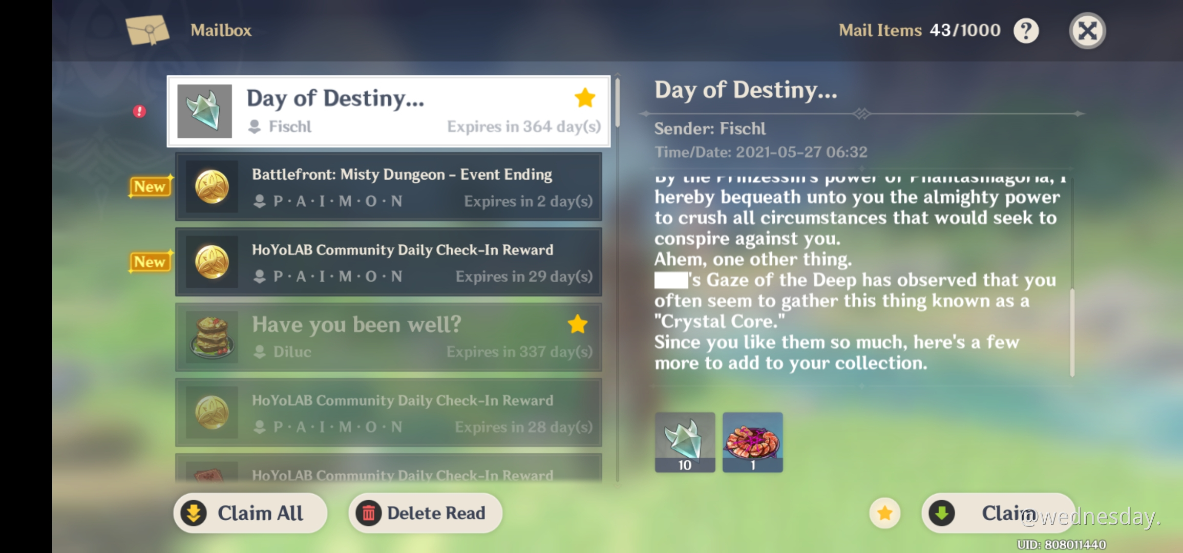 Happy Birthday fischl! Genshin Impact | HoYoLAB