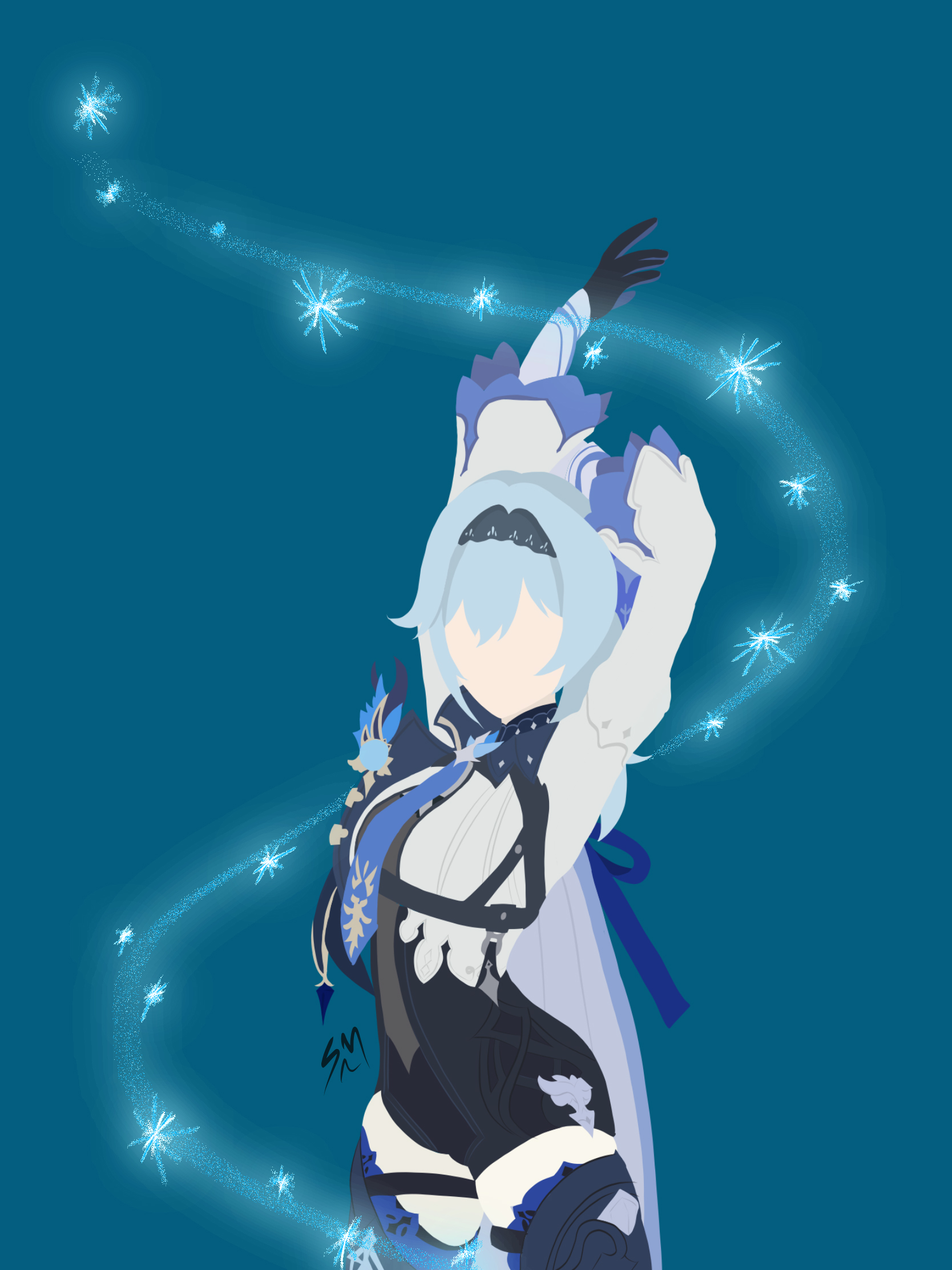 Eula wallpaper for iPad users Genshin Impact | HoYoLAB