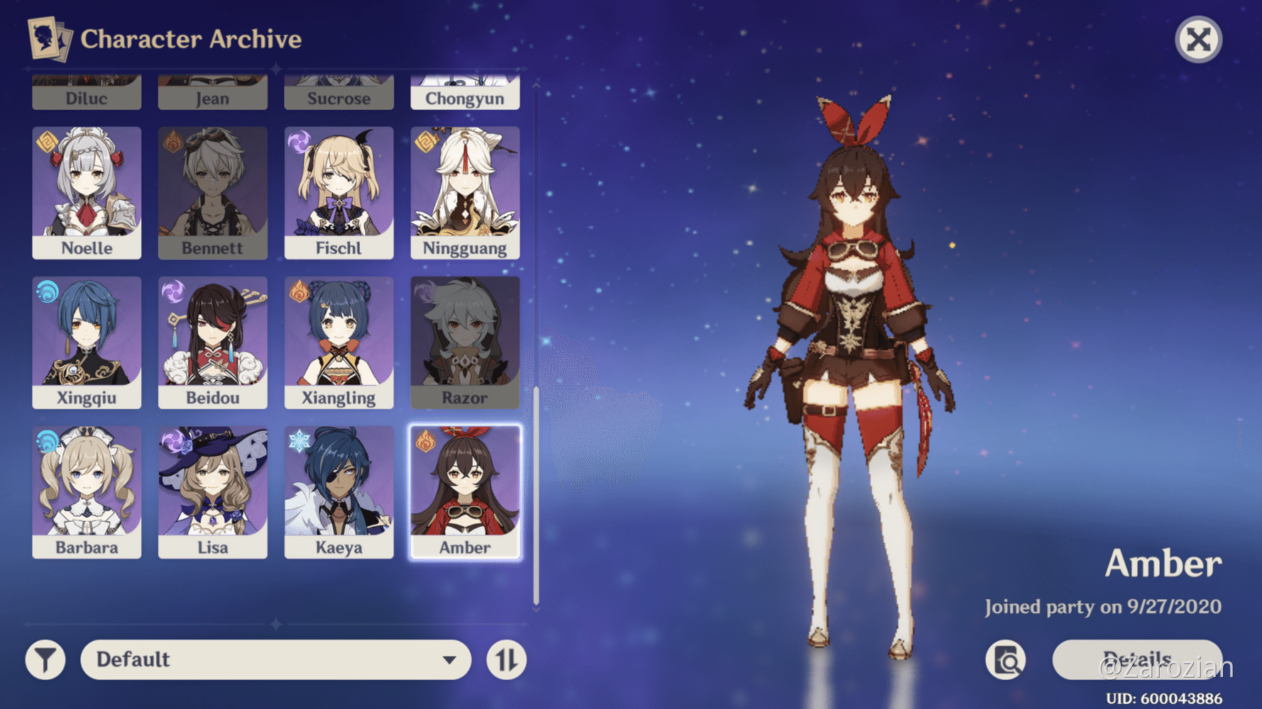 POST SCREENSHOT OF THE DATE YOU RECEIVED AMBER IN CHARACTER ARCHIVE ...