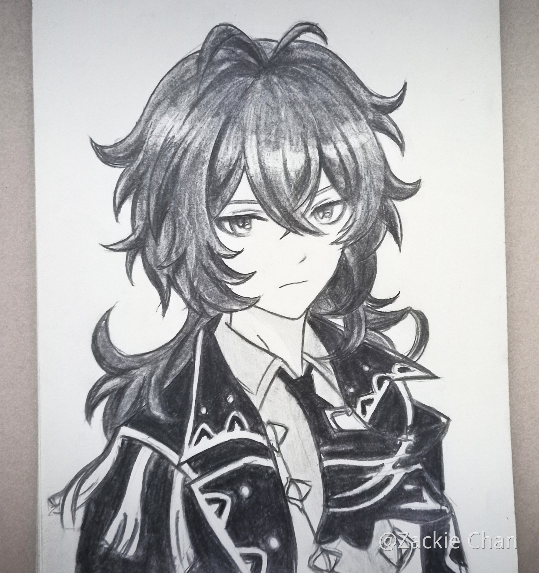 I draw Diluc Genshin Impact | HoYoLAB