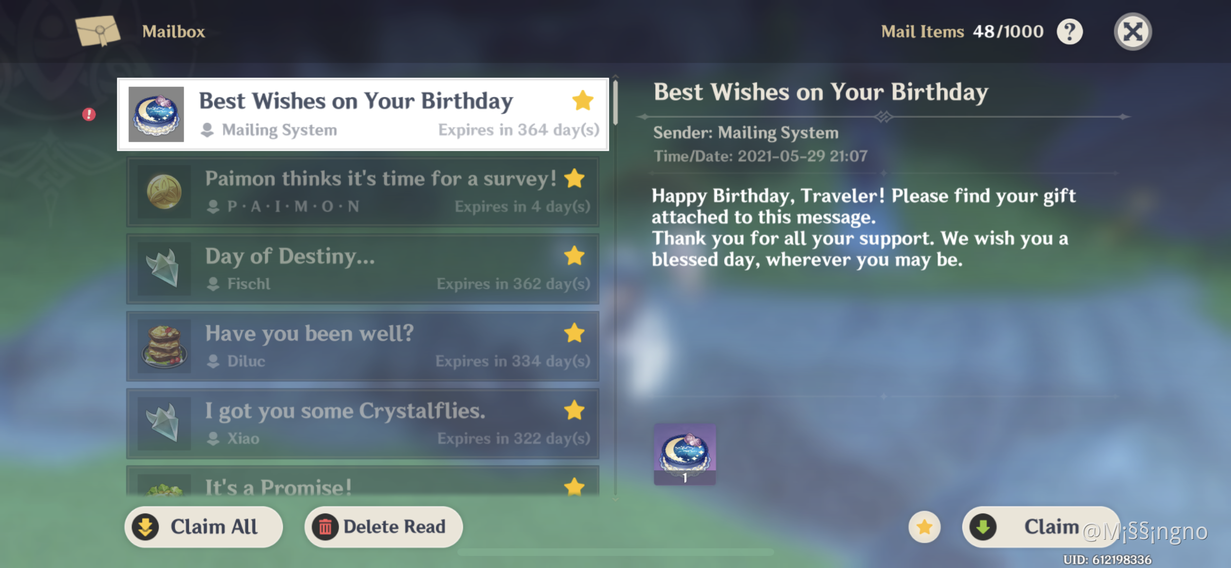 Birthday! Genshin Impact | HoYoLAB