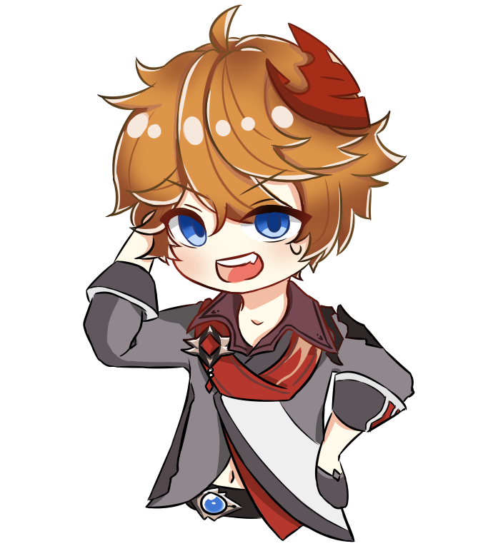 Rascal Chibi Childe ~w~ (2/4 completed two more to go!! drawn for ...