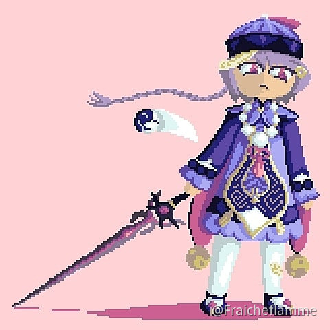 Angry Qiqi in pixel art ! Genshin Impact | HoYoLAB