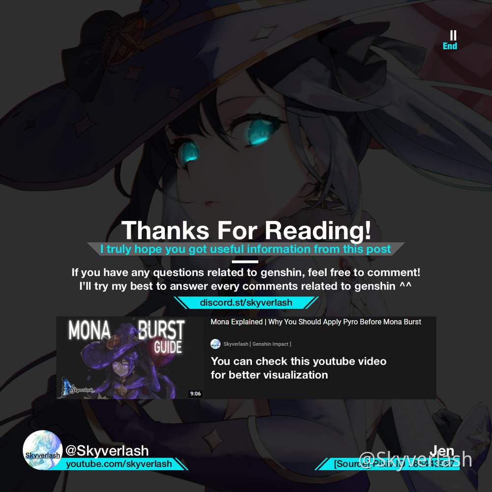 Mona Guide (part 2) : Mona's Burst Quick Explanation + ICD Mechanics ...