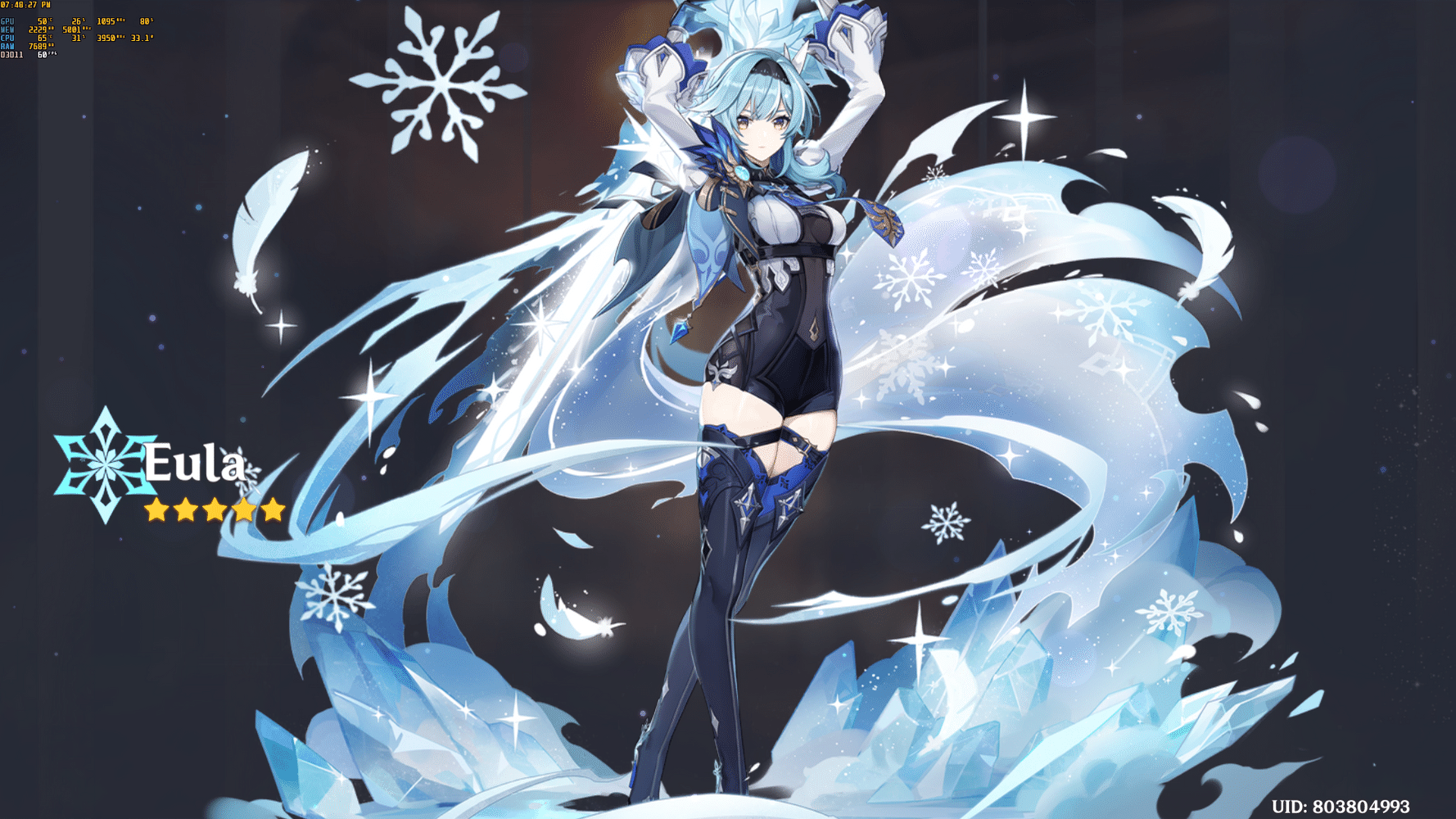 Eula and her swords Genshin Impact | HoYoLAB