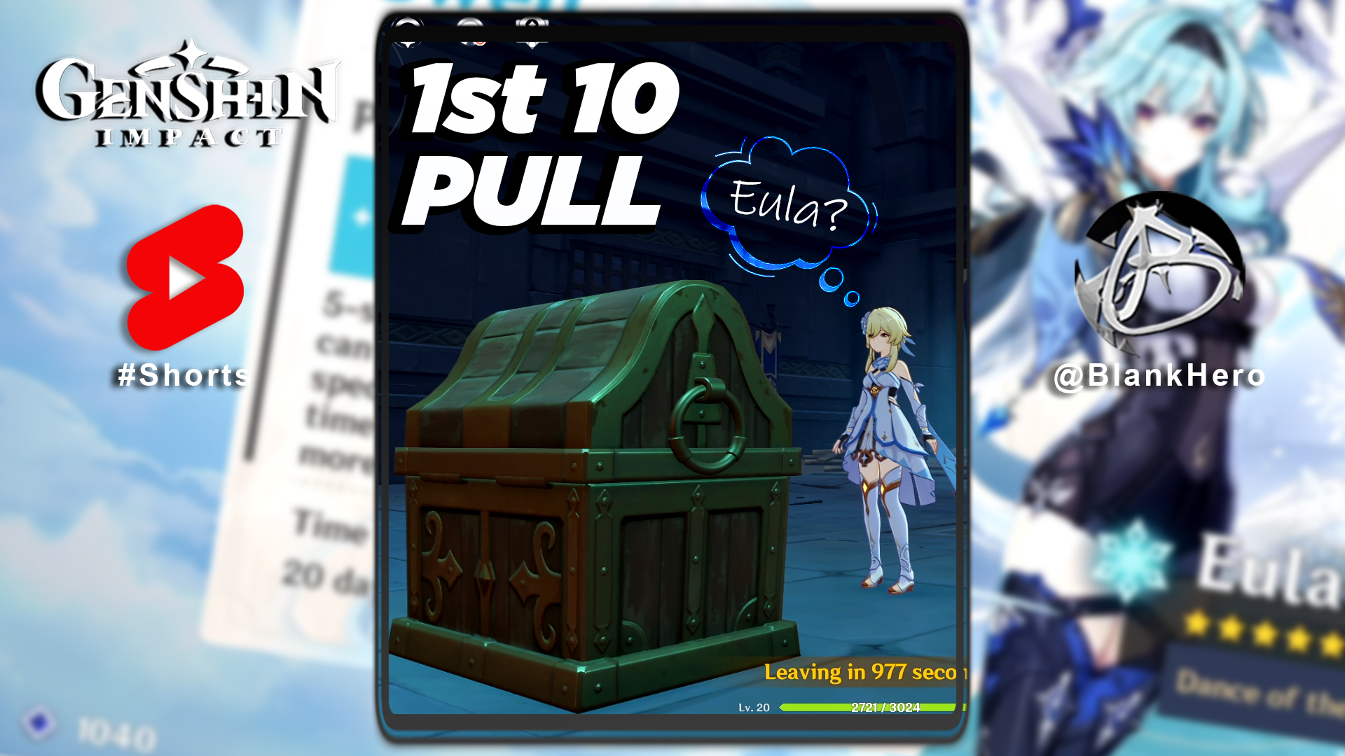 I did my first 10 pull on the Eula banner after doing the Eula Story ...