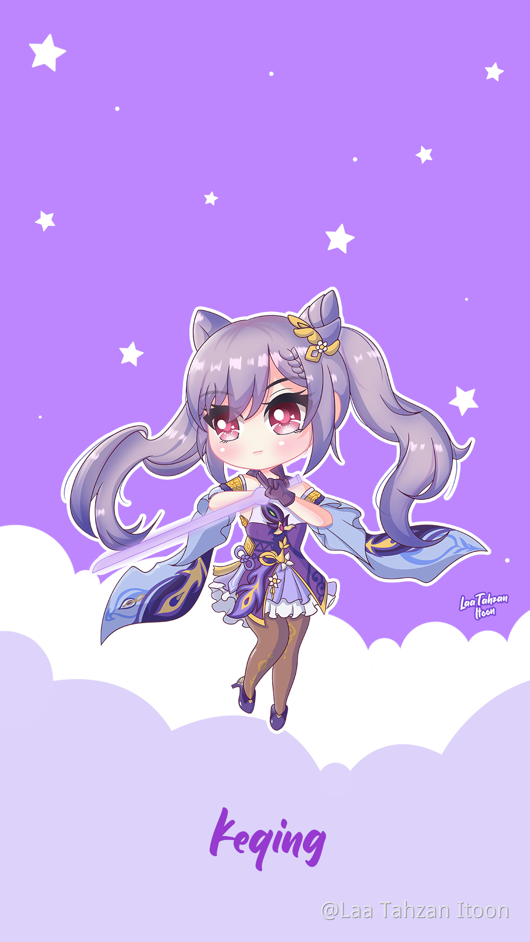 Keqing Chibi Genshin Impact | HoYoLAB