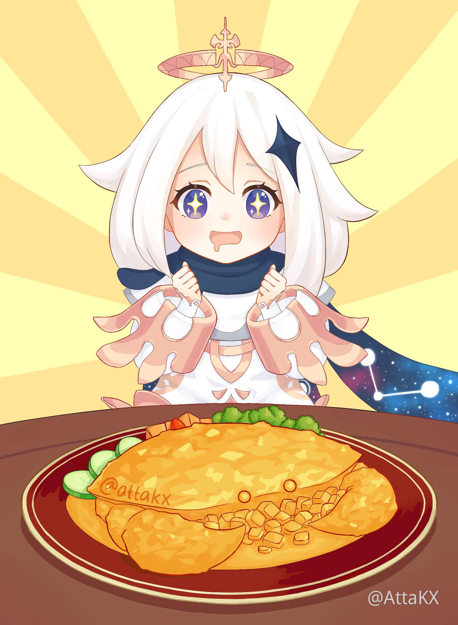 Paimon is excited to eat the Golden Crab! Genshin Impact | HoYoLAB