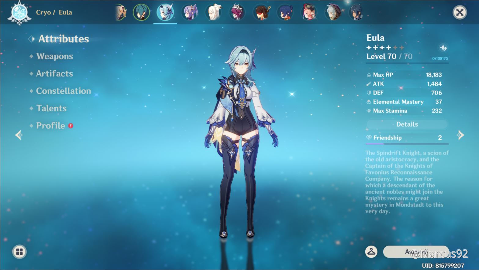 EULA BUILD Genshin Impact | HoYoLAB