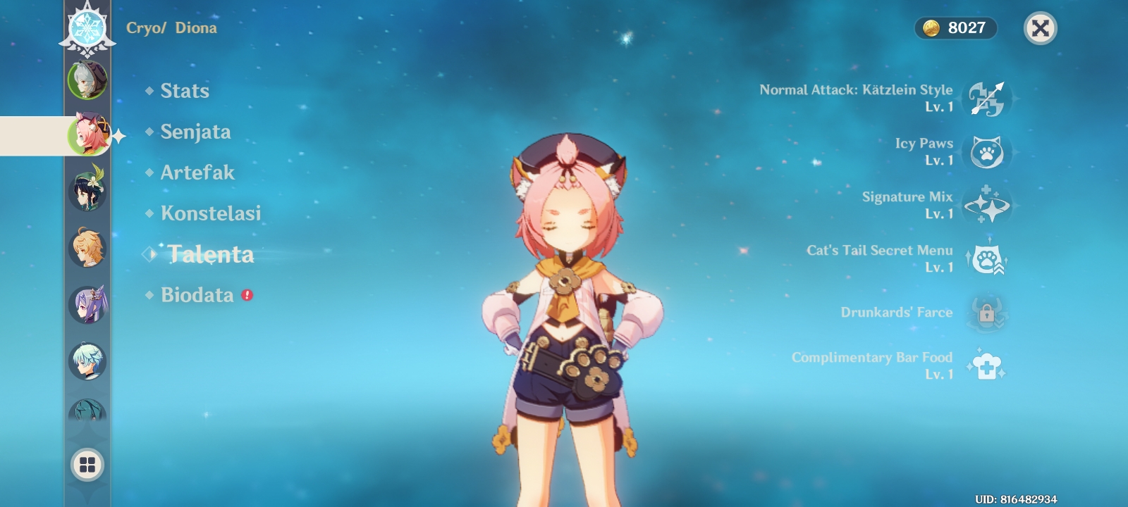 Bantuin build diona sebagai support Shield:v Genshin Impact | HoYoLAB