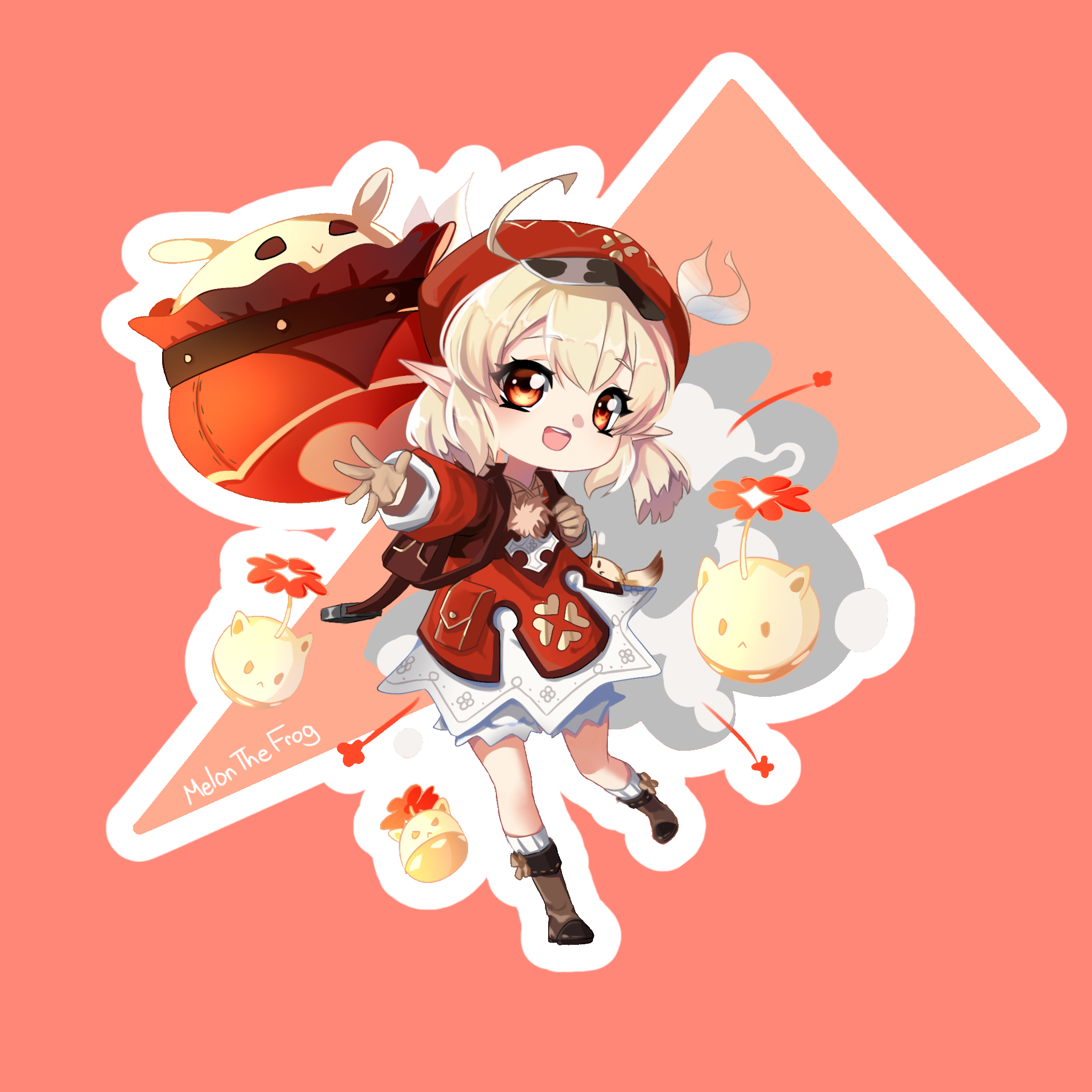 “Klee Sticker” Spark Knight of the Knights of Favonius Genshin Impact ...